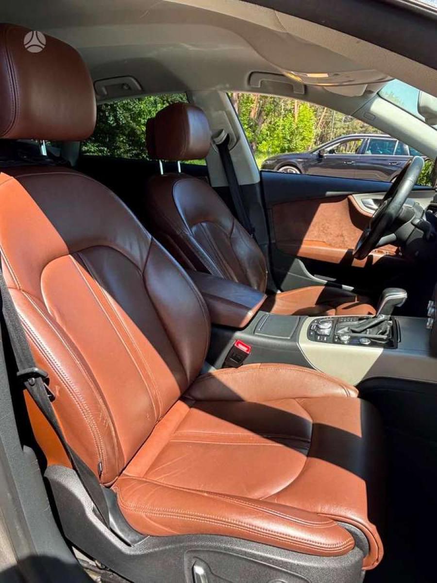 Brown Audi A7 Sportback 2015 in Kaunas, with an engine capacity of 1.98 L and mileage of 223 thousand km for 15300 €, photo 16 on AUTOMOTO.COM.LV