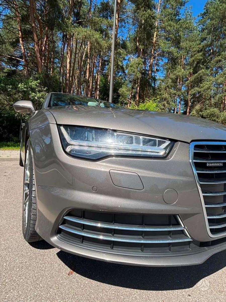 Brown Audi A7 Sportback 2015 in Kaunas, with an engine capacity of 1.98 L and mileage of 223 thousand km for 15300 €, photo 19 on AUTOMOTO.COM.LV