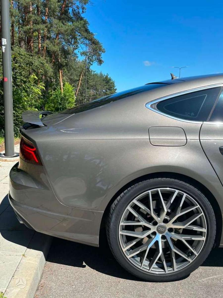 Brown Audi A7 Sportback 2015 in Kaunas, with an engine capacity of 1.98 L and mileage of 223 thousand km for 15300 €, photo 20 on AUTOMOTO.COM.LV