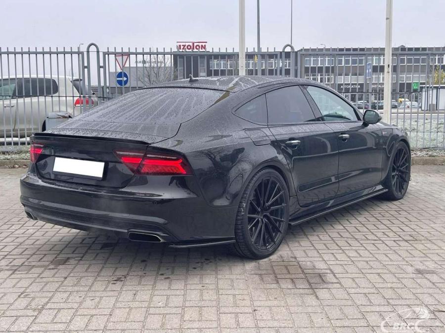 Brown Audi A7 Sportback 2016 in Klaipeda, with an engine capacity of 3.00 L and mileage of 193 thousand km for 19900 €, photo 3 on AUTOMOTO.COM.LV