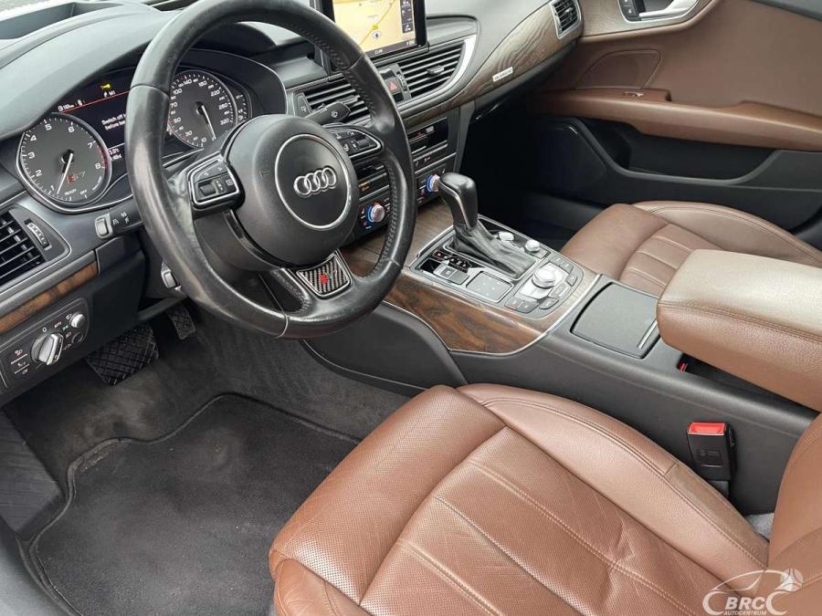 Brown Audi A7 Sportback 2016 in Klaipeda, with an engine capacity of 3.00 L and mileage of 193 thousand km for 19900 €, photo 17 on AUTOMOTO.COM.LV