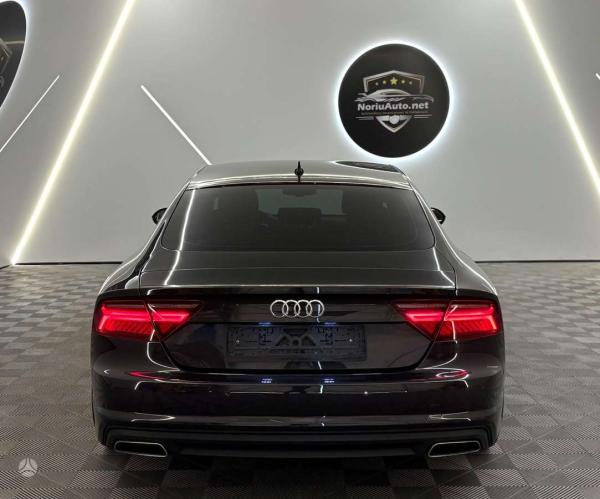 Brown Audi A7 Sportback 2016 in Marijampole, with an engine capacity of 2.97 L and mileage of 274 thousand km for 16999 €, photo 6 on AUTOMOTO.COM.LV