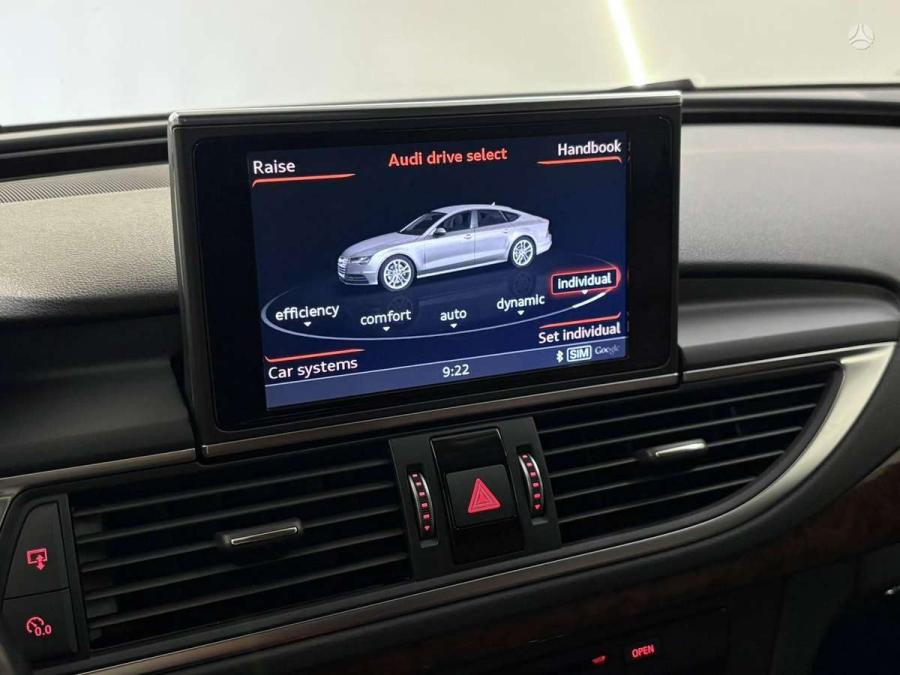 Brown Audi A7 Sportback 2016 in Marijampole, with an engine capacity of 2.97 L and mileage of 274 thousand km for 16999 €, photo 14 on AUTOMOTO.COM.LV