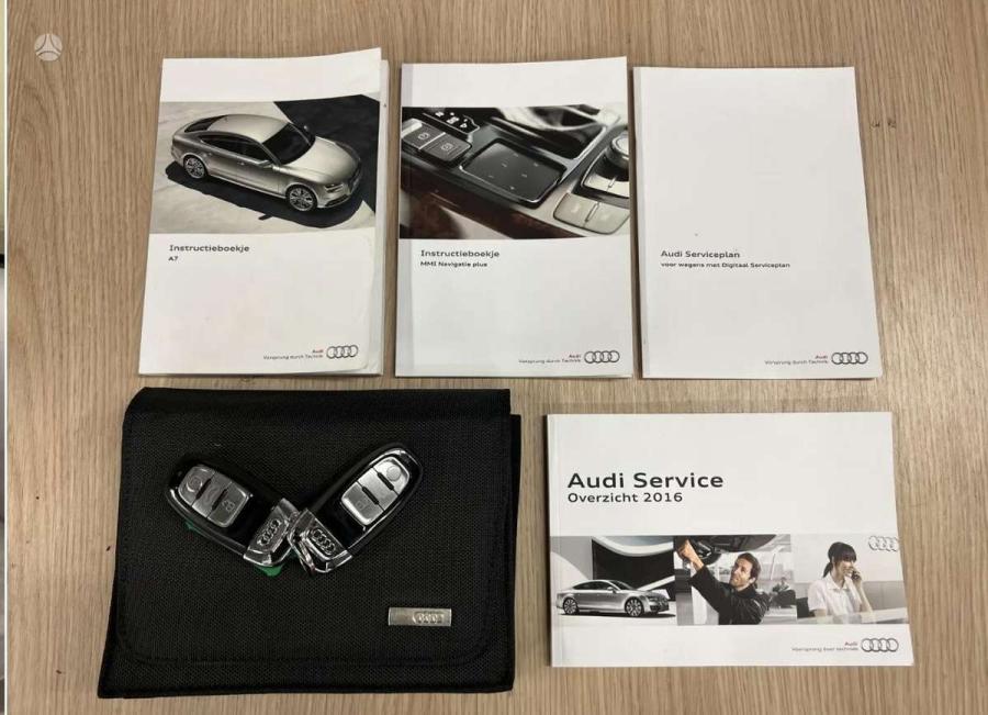Brown Audi A7 Sportback 2017 in Trakai, with an engine capacity of 1.80 L and mileage of 194 thousand km for 17500 €, photo 20 on AUTOMOTO.COM.LV