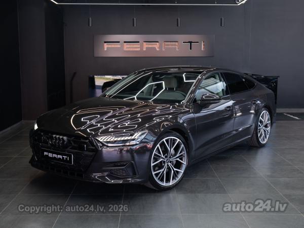 Brūns Audi A7 Sportback 2024 Tallina, ar dzinēja tilpumu 3.00 L un nobraukumu 19 tūkst. km par 69900 €, foto 1 vietnē AUTOMOTO.COM.LV