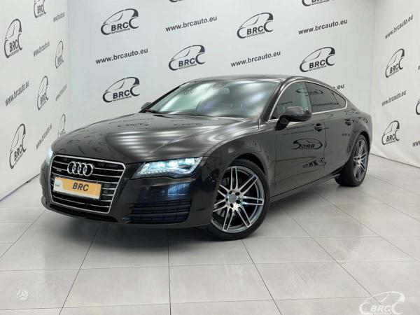 Brown Audi A7 Sportback 2011 in Vilnius, with an engine capacity of 2.97 L and mileage of 275 thousand km for 10900 €, photo 1 on AUTOMOTO.COM.LV