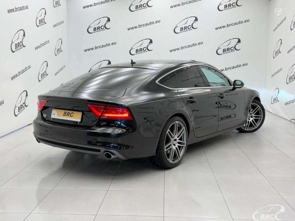 Brown Audi A7 Sportback 2011 in Vilnius, with an engine capacity of 2.97 L and mileage of 275 thousand km for 10900 €, photo 3 on AUTOMOTO.COM.LV