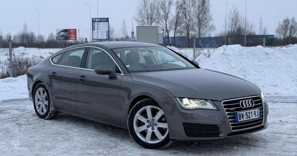 Brown Audi A7 Sportback 2012 in Taurage, with an engine capacity of 3.00 L and mileage of 263 thousand km for 11400 €, photo 7 on AUTOMOTO.COM.LV