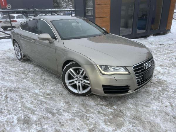 Brown Audi A7 Sportback 2012 in Kaunas, with an engine capacity of 3.00 L and mileage of 272 thousand km for 10950 €, photo 2 on AUTOMOTO.COM.LV