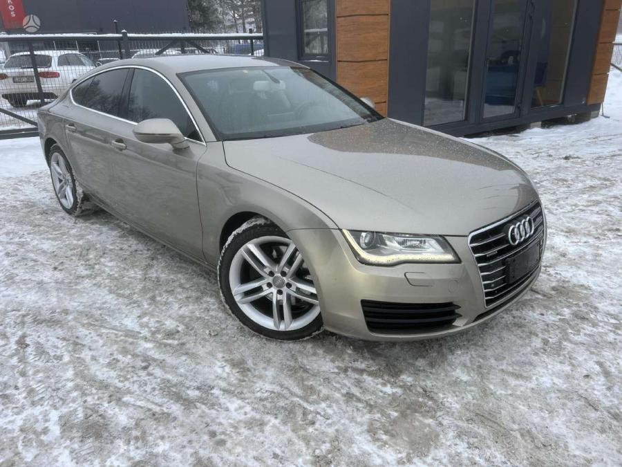 Brown Audi A7 Sportback 2012 in Kaunas, with an engine capacity of 3.00 L and mileage of 272 thousand km for 10950 €, photo 2 on AUTOMOTO.COM.LV