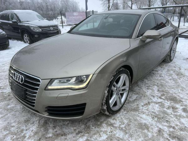 Brown Audi A7 Sportback 2012 in Kaunas, with an engine capacity of 3.00 L and mileage of 272 thousand km for 10950 €, photo 7 on AUTOMOTO.COM.LV