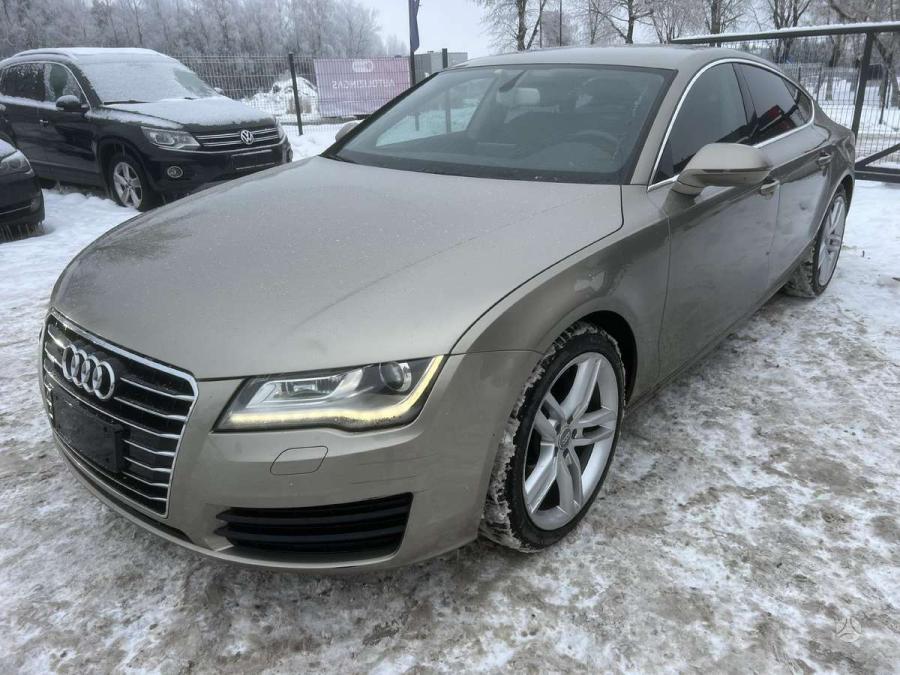 Brown Audi A7 Sportback 2012 in Kaunas, with an engine capacity of 3.00 L and mileage of 272 thousand km for 10950 €, photo 7 on AUTOMOTO.COM.LV