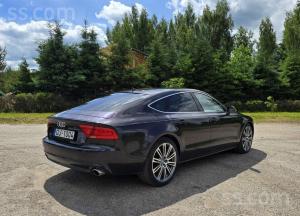 Brown Audi A7 Sportback 2012 in Jelgava, with an engine capacity of 3.00 L and mileage of 329 thousand km for 11200 €, photo 6 on AUTOMOTO.COM.LV