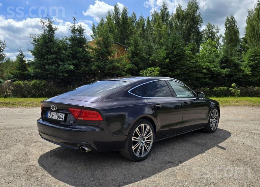 Brown Audi A7 Sportback 2012 in Jelgava, with an engine capacity of 3.00 L and mileage of 329 thousand km for 11200 €, photo 6 on AUTOMOTO.COM.LV