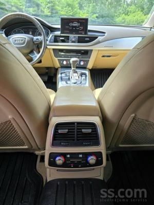 Brown Audi A7 Sportback 2012 in Jelgava, with an engine capacity of 3.00 L and mileage of 329 thousand km for 11200 €, photo 16 on AUTOMOTO.COM.LV