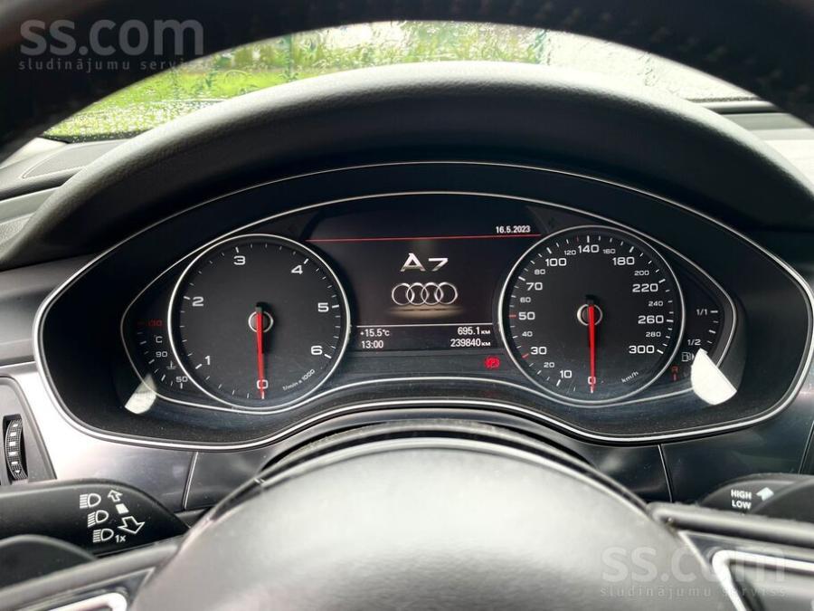 Audi A7 Sportback 2012 in Riga, with an engine capacity of 3.00 L and mileage of 275 thousand km for 12990 €, photo 1 on AUTOMOTO.COM.LV