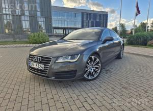 Pelēks Audi A7 Sportback 2010 Rīga, ar dzinēja tilpumu 3.00 L un nobraukumu 216 tūkst. km par 11800 €, foto  vietnē AUTOMOTO.COM.LV