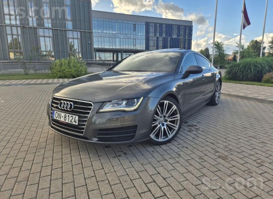 Pelēks Audi A7 Sportback 2010 Rīga, ar dzinēja tilpumu 3.00 L un nobraukumu 216 tūkst. km par 11800 €, foto 1 vietnē AUTOMOTO.COM.LV