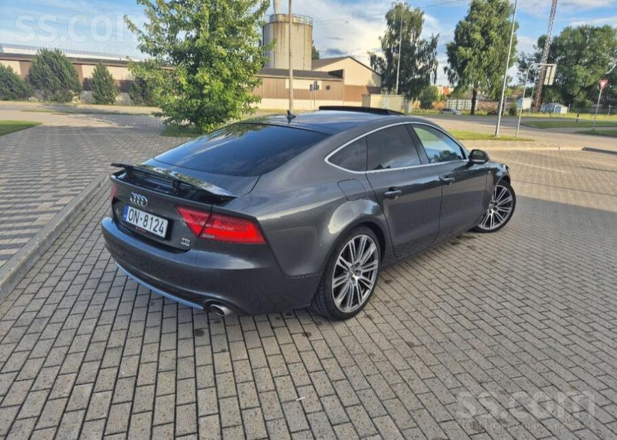 Pelēks Audi A7 Sportback 2010 Rīga, ar dzinēja tilpumu 3.00 L un nobraukumu 216 tūkst. km par 11800 €, foto 4 vietnē AUTOMOTO.COM.LV