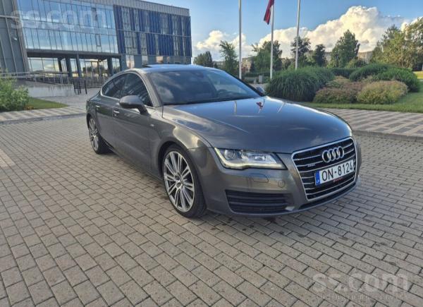 Grey Audi A7 Sportback 2010 in Riga, with an engine capacity of 3.00 L and mileage of 216 thousand km for 11800 €, photo 5 on AUTOMOTO.COM.LV