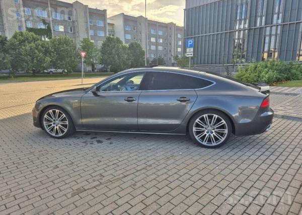 Grey Audi A7 Sportback 2010 in Riga, with an engine capacity of 3.00 L and mileage of 216 thousand km for 11800 €, photo 7 on AUTOMOTO.COM.LV