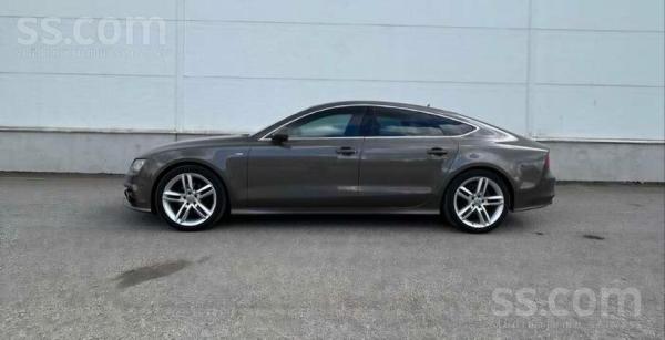 Grey Audi A7 Sportback 2011 in Riga, with an engine capacity of 2.80 L and mileage of 291 thousand km for 10995 €, photo 3 on AUTOMOTO.COM.LV