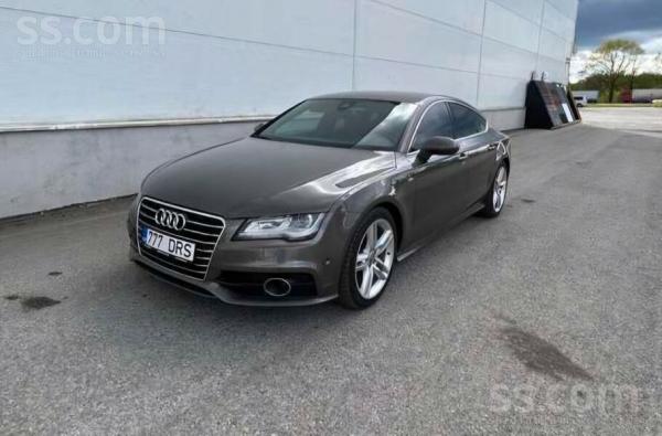 Grey Audi A7 Sportback 2011 in Riga, with an engine capacity of 2.80 L and mileage of 291 thousand km for 10995 €, photo 4 on AUTOMOTO.COM.LV