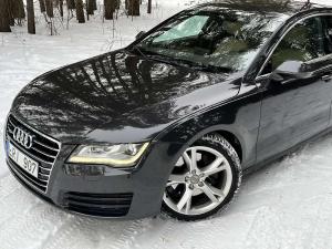 Grey Audi A7 Sportback 2011 in Utena, with an engine capacity of 2.97 L and mileage of 340 thousand km for 10600 €, photo 4 on AUTOMOTO.COM.LV
