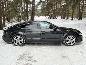 Grey Audi A7 Sportback 2011 in Utena, with an engine capacity of 2.97 L and mileage of 340 thousand km for 10600 €, photo 12 on AUTOMOTO.COM.LV