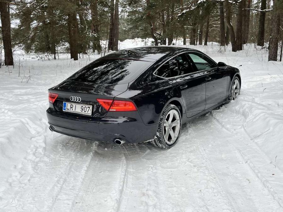 Grey Audi A7 Sportback 2011 in Utena, with an engine capacity of 2.97 L and mileage of 340 thousand km for 10600 €, photo 17 on AUTOMOTO.COM.LV