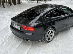 Grey Audi A7 Sportback 2011 in Utena, with an engine capacity of 2.97 L and mileage of 340 thousand km for 10600 €, photo 18 on AUTOMOTO.COM.LV