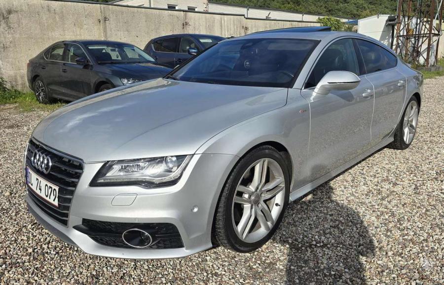 Grey Audi A7 Sportback 2011 in Kaunas, with an engine capacity of 3.00 L and mileage of 258 thousand km for 11500 €, photo 4 on AUTOMOTO.COM.LV