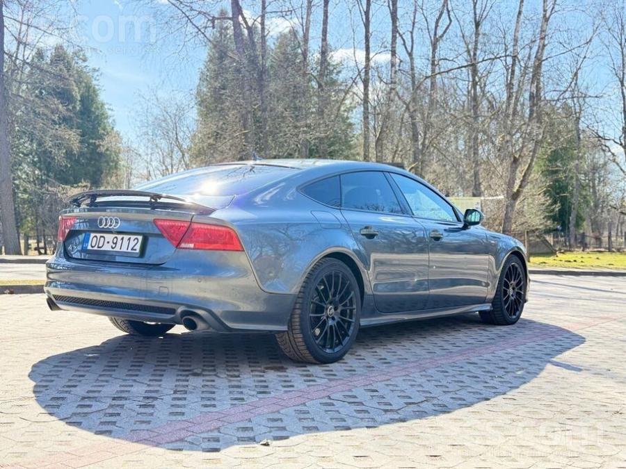 Pelēks Audi A7 Sportback 2012 Rīga, ar dzinēja tilpumu 3.00 L un nobraukumu 252 tūkst. km par 16300 €, foto 3 vietnē AUTOMOTO.COM.LV