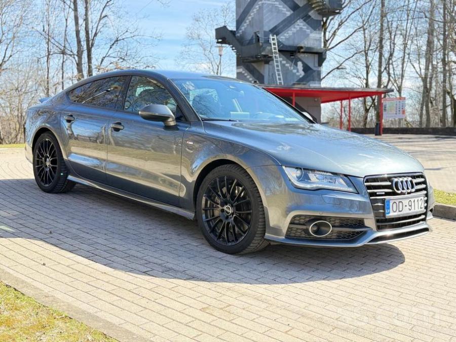 Pelēks Audi A7 Sportback 2012 Rīga, ar dzinēja tilpumu 3.00 L un nobraukumu 252 tūkst. km par 16300 €, foto 5 vietnē AUTOMOTO.COM.LV
