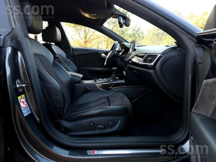 Pelēks Audi A7 Sportback 2012 Rīga, ar dzinēja tilpumu 3.00 L un nobraukumu 252 tūkst. km par 16300 €, foto 13 vietnē AUTOMOTO.COM.LV