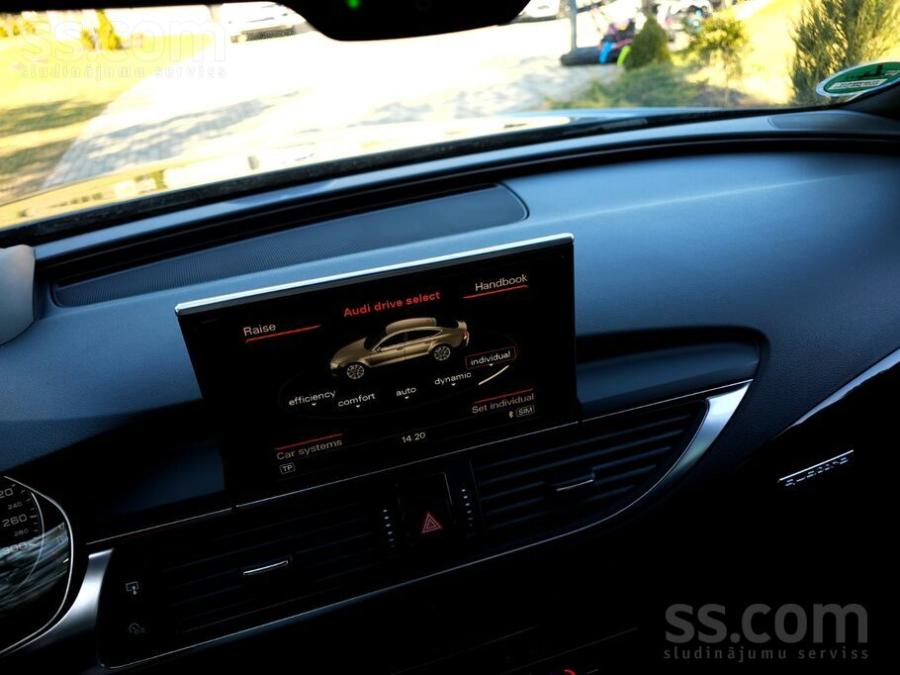Pelēks Audi A7 Sportback 2012 Rīga, ar dzinēja tilpumu 3.00 L un nobraukumu 252 tūkst. km par 16300 €, foto 14 vietnē AUTOMOTO.COM.LV