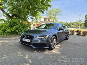 Pelēks Audi A7 Sportback 2012 Rīga, ar dzinēja tilpumu 2.80 L un nobraukumu 174 tūkst. km par 15750 €, foto  vietnē AUTOMOTO.COM.LV