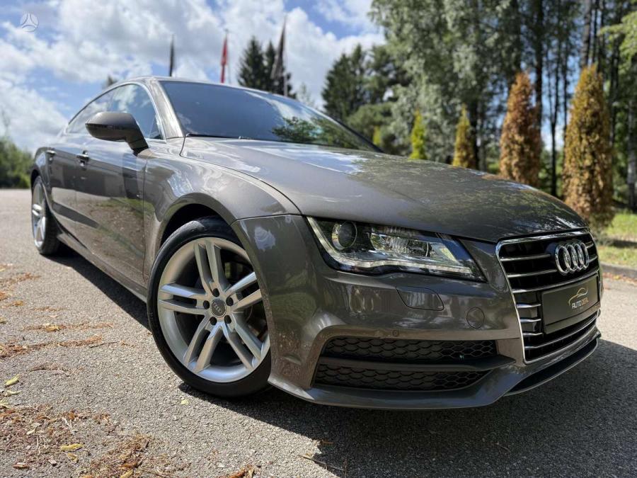 Grey Audi A7 Sportback 2013 in Kazlu Ruda, with an engine capacity of 2.97 L and mileage of 245 thousand km for 11000 €, photo 1 on AUTOMOTO.COM.LV