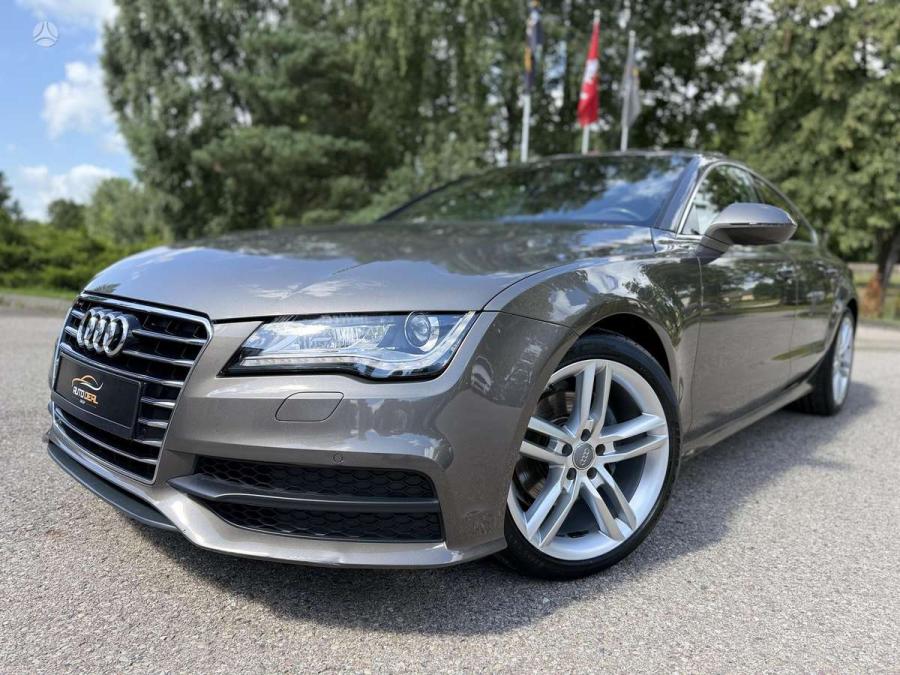 Grey Audi A7 Sportback 2013 in Kazlu Ruda, with an engine capacity of 2.97 L and mileage of 245 thousand km for 11000 €, photo 13 on AUTOMOTO.COM.LV