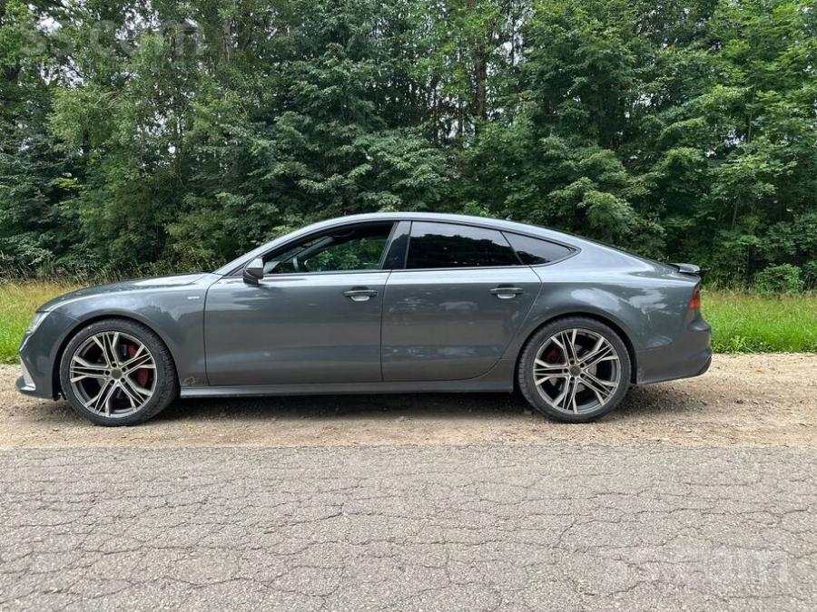 Pelēks Audi A7 Sportback 2013 Rīga, ar dzinēja tilpumu 3.00 L un nobraukumu 269 tūkst. km par 14490 €, foto 3 vietnē AUTOMOTO.COM.LV