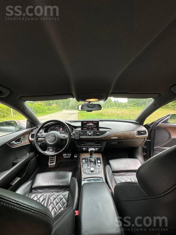 Pelēks Audi A7 Sportback 2013 Rīga, ar dzinēja tilpumu 3.00 L un nobraukumu 269 tūkst. km par 14490 €, foto 4 vietnē AUTOMOTO.COM.LV