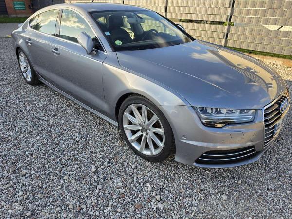Pelēks Audi A7 Sportback 2014 Tauragė, ar dzinēja tilpumu 3.00 L un nobraukumu 264 tūkst. km par 9600 €, foto 1 vietnē AUTOMOTO.COM.LV