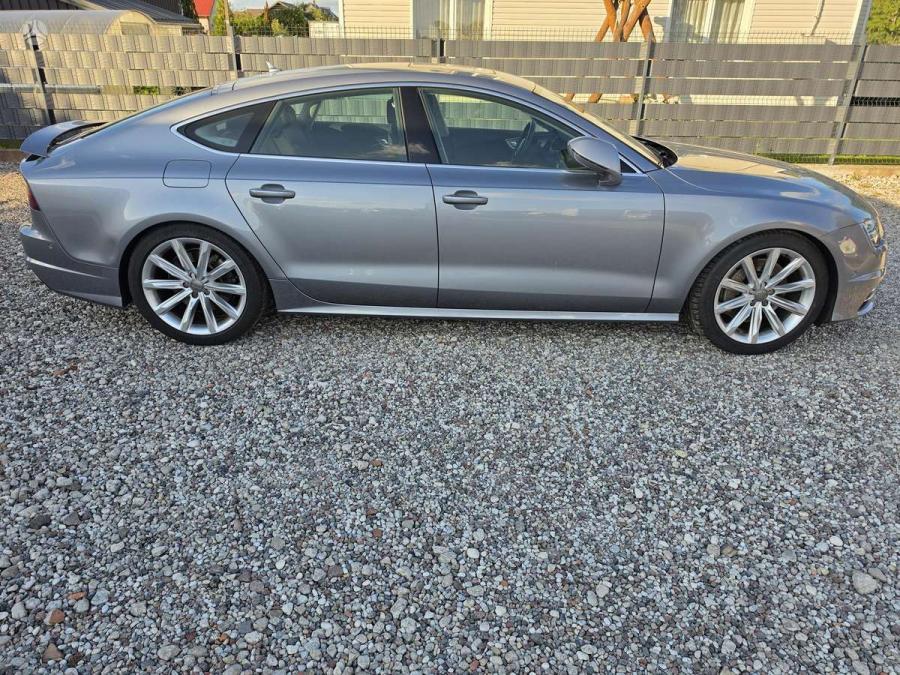 Pelēks Audi A7 Sportback 2014 Tauragė, ar dzinēja tilpumu 3.00 L un nobraukumu 264 tūkst. km par 9600 €, foto 3 vietnē AUTOMOTO.COM.LV