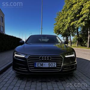 Pelēks Audi A7 Sportback 2015 Ventspils, ar dzinēja tilpumu 3.00 L un nobraukumu 300 tūkst. km par 16500 €, foto  vietnē AUTOMOTO.COM.LV