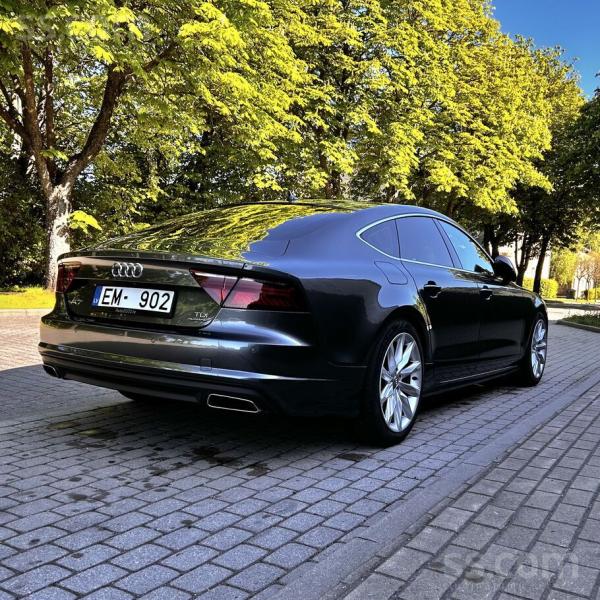 Grey Audi A7 Sportback 2015 in Ventspils, with an engine capacity of 3.00 L and mileage of 300 thousand km for 16500 €, photo 6 on AUTOMOTO.COM.LV