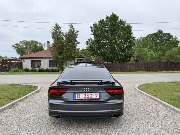 Grey Audi A7 Sportback 2015 in Ventspils, with an engine capacity of 3.00 L and mileage of 305 thousand km for 16900 €, photo 5 on AUTOMOTO.COM.LV