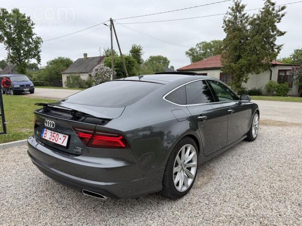 Grey Audi A7 Sportback 2015 in Ventspils, with an engine capacity of 3.00 L and mileage of 305 thousand km for 16900 €, photo 6 on AUTOMOTO.COM.LV