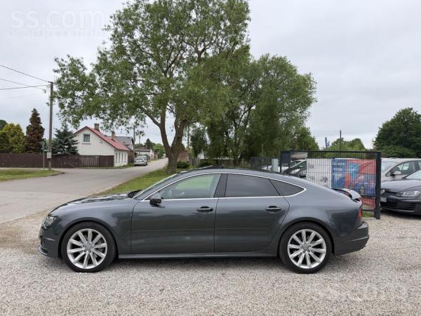 Grey Audi A7 Sportback 2015 in Ventspils, with an engine capacity of 3.00 L and mileage of 305 thousand km for 16900 €, photo 8 on AUTOMOTO.COM.LV