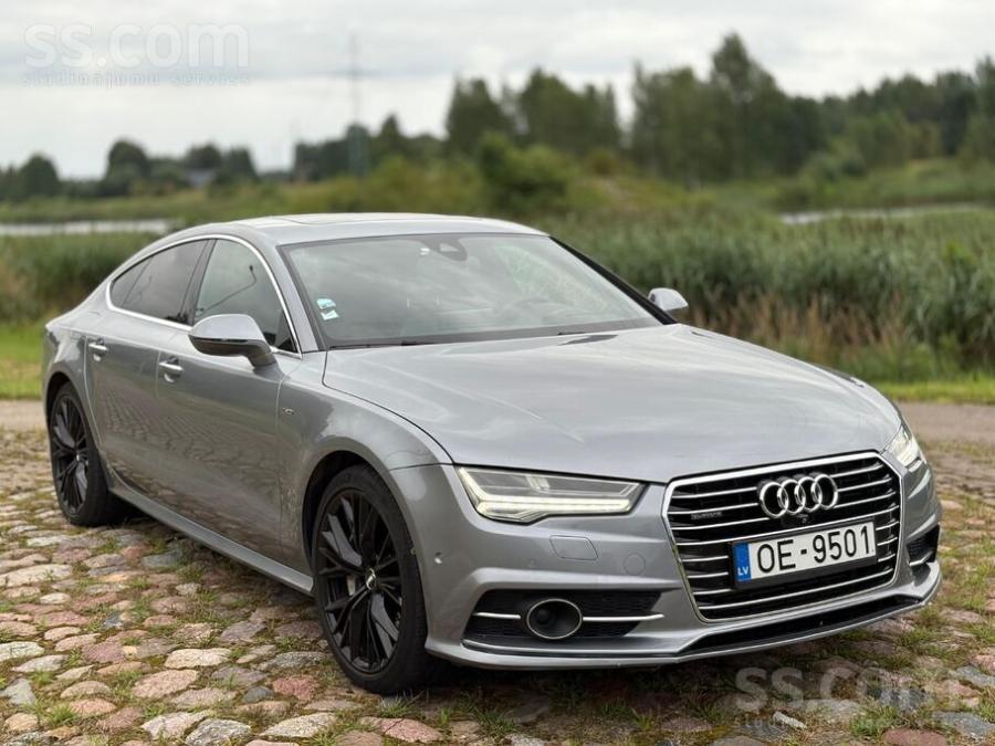 Pelēks Audi A7 Sportback 2016 Ogre, ar dzinēja tilpumu 3.00 L un nobraukumu 268 tūkst. km par 16500 €, foto 1 vietnē AUTOMOTO.COM.LV