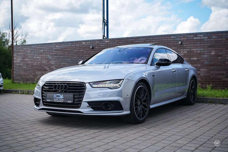 Grey Audi A7 Sportback 2016 in Marijampole, with an engine capacity of 2.97 L and mileage of 199 thousand km for 24950 €, photo 3 on AUTOMOTO.COM.LV
